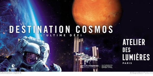 Expo immersive Paris Destination Cosmos Atelier des Lumières